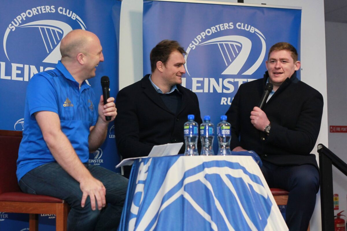 Leinster Rugby - Tadhg Furlong and Rhys Ruddock at the Laighin Out Bar
